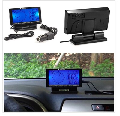 Electronic Car Vehicle Auto Automotive LCD Digital Compass Automobile ...