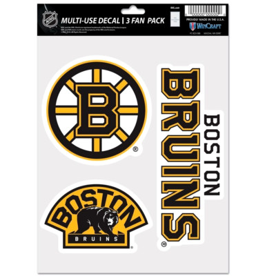 Boston Bruins Multi Use Decal / Sticker Sheet - 3 Fan Pack *Free ...