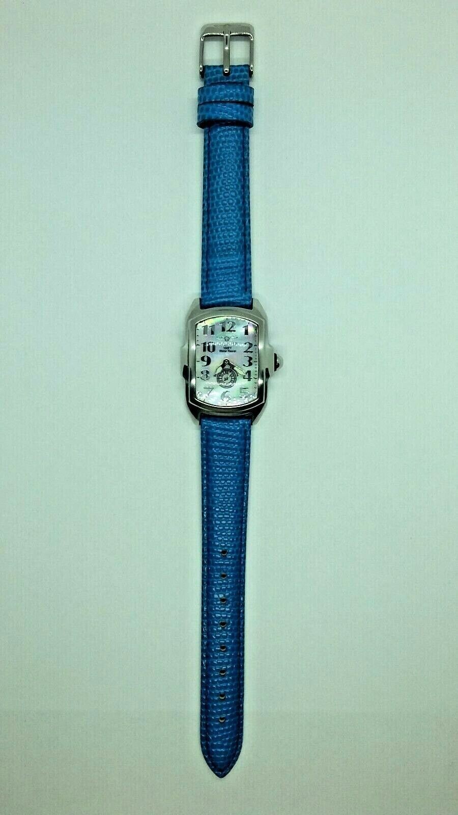 Vntg - Invicta F3085531 Lupah Wht MOP, Swss Qtz Mv't RARE Nw Lthr Strp ...