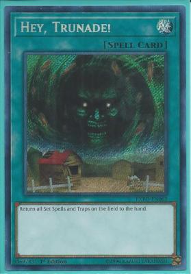 Yugioh EXFO-EN062 Hey, Trunade! Secret Rare NM 1st Edition | eBay