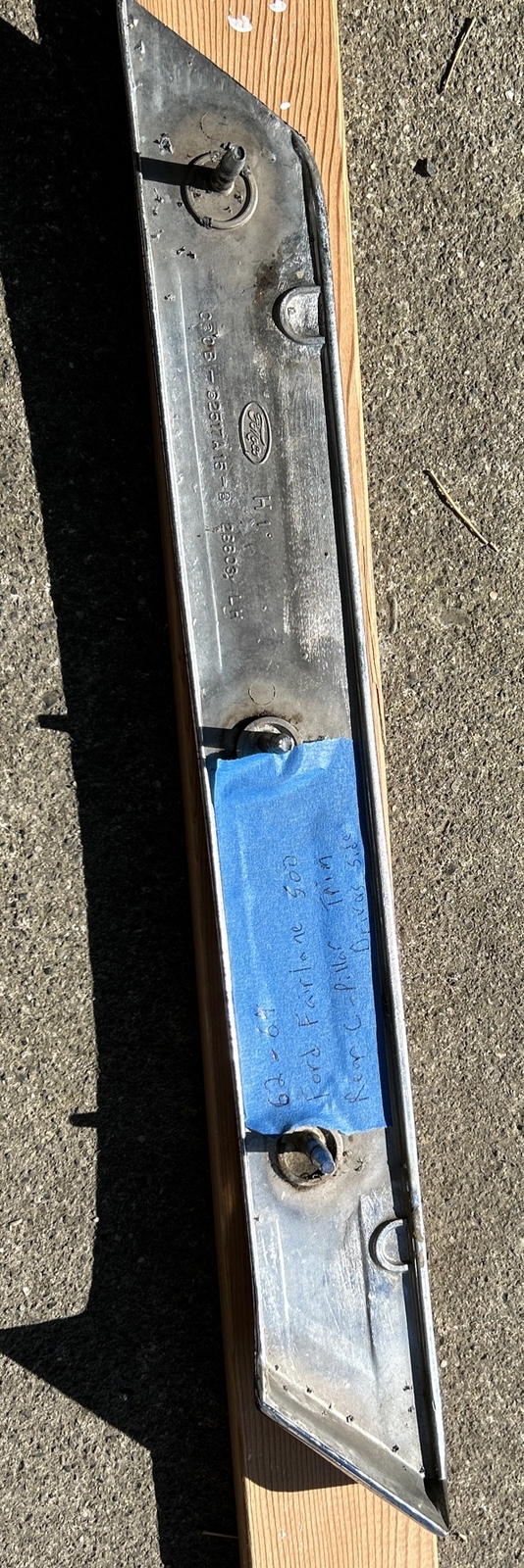 1962-1964 Ford Fairlane Roof C-Pillar Trim Molding Left Side 62517A15-B ...