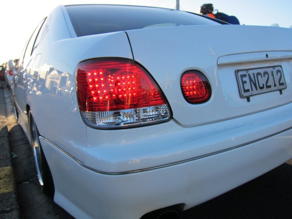 Clear Red LED Tail Lights & LED fog light for 98-05 Lexus GS300 GS400 ...