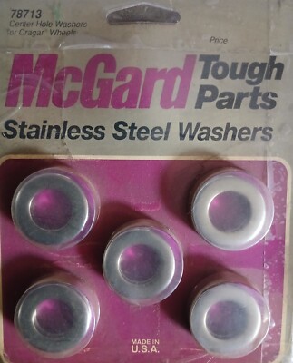 STAINLESS STEEL CRAGAR CENTER HOLE MAG WASHER PACK OF 10 MCGARD 78713 ...
