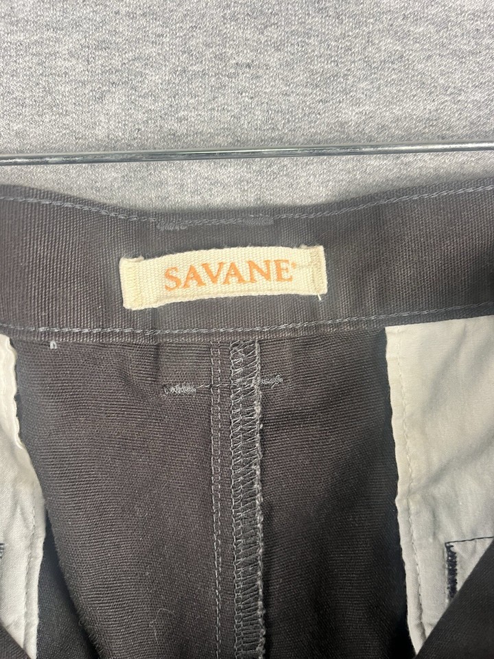 Savane Hiking Shorts Mens 40 Black Canvas Cargo Elastic Waist | eBay