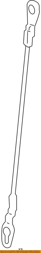 GM OEM 07-18 H3T Pick Up Box Tail Gate-Check Cable 25838260 | eBay