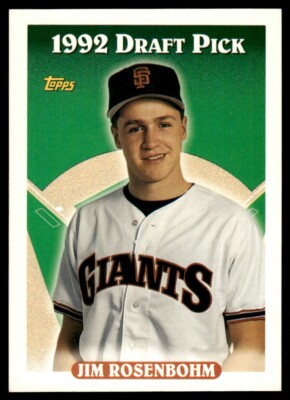 1993 Topps Draft Pick #667 Jim Rosenbohm Rookie San Francisco Giants | eBay