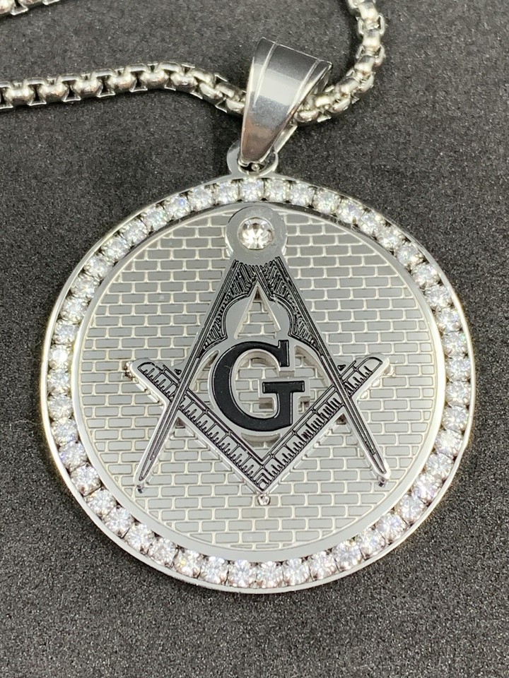 Masonic On The Square Silver G Symbol Pendant Masonic Unisex Neck ...