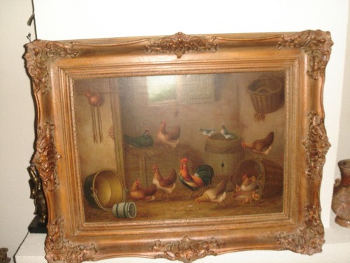 Large antique oil painting, { Hermanus van Tankeren (1900 - 1980 ...
