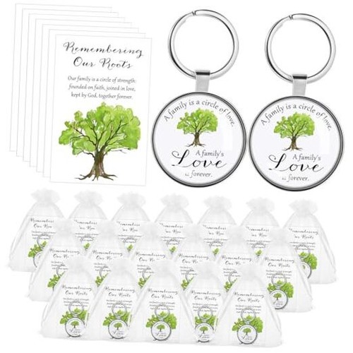 Family Reunion Favors Tree Keychain with Inspirational Card and Gift ...
