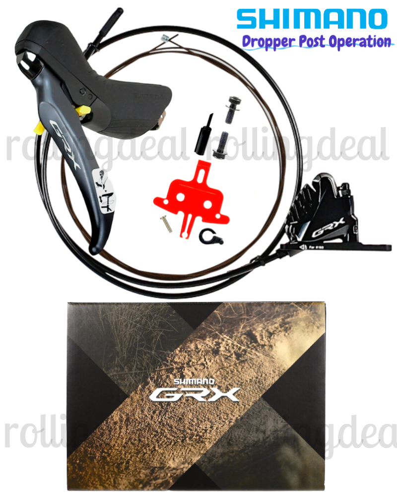 Shimano GRX RX810 LA Hydraulic Disc Front Brake Set with Dropper Post ...