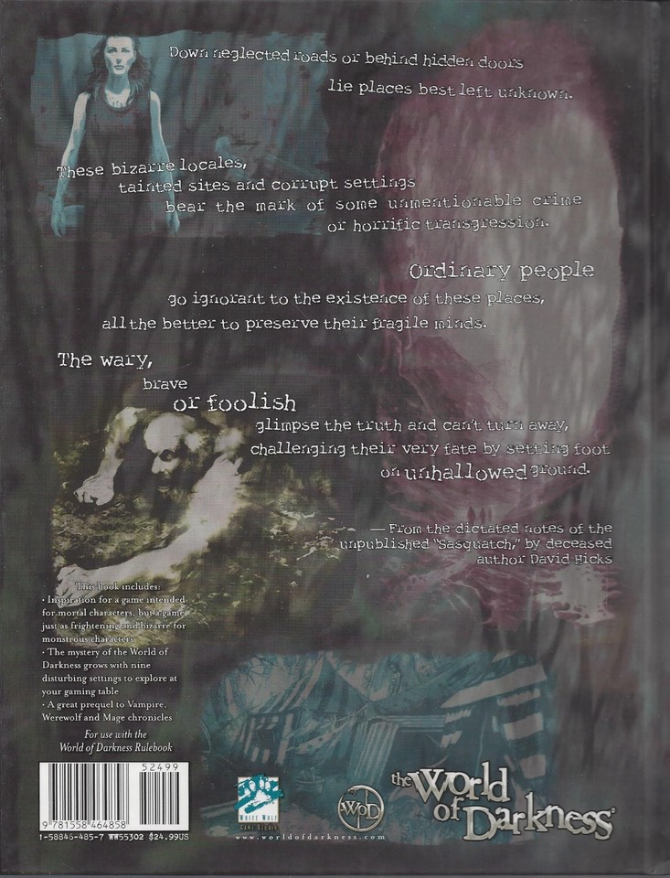 World of Darkness RPG Mysterious Places HC NEW White Wolf WW 55302 | eBay