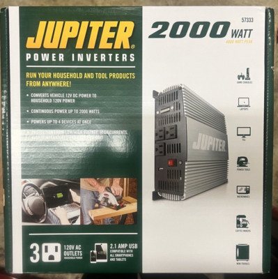 NEW JUPITER 2000 Watt Continuous, 4000 Watt Peak Power Inverter 57333 ...
