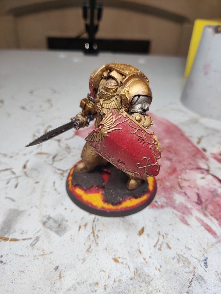 Warhammer 40k Adeptus Custodes Contemptor-Galatus Dreadnought Painted ...