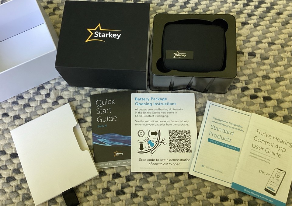 Starkey Evolv AI 1000 , RIC BLUETOOTH Test &Clean, Excellent Condition ...