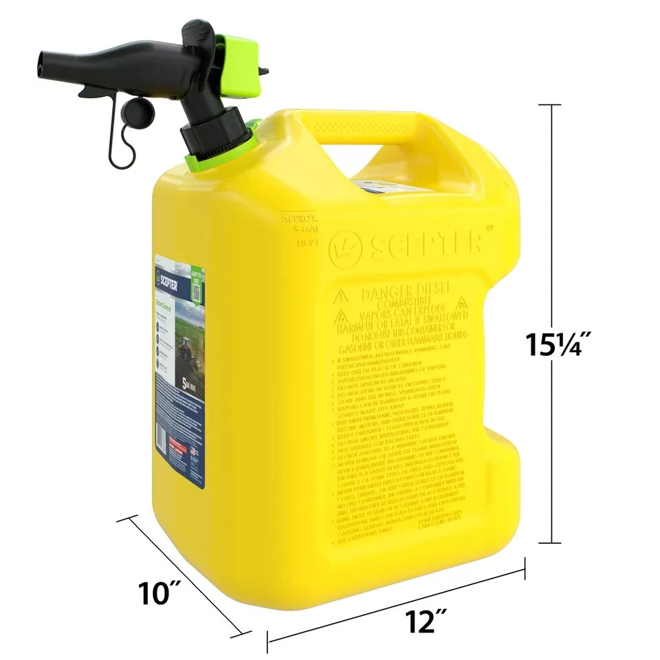 5 Gallon SmartControl Dual Handle Diesel Fuel Container, FSCD571 ...