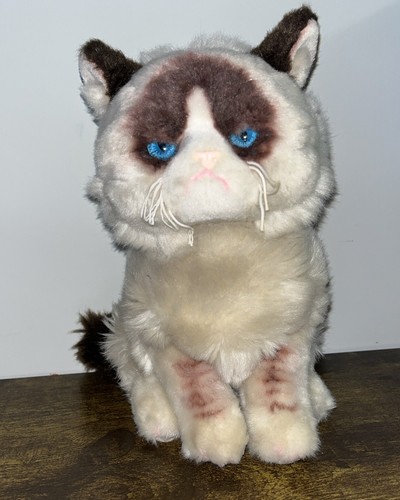 Gund Grumpy Cat Plush Stuffed Animal Toy Blue Eyes 10" Celebrity Kitty ...