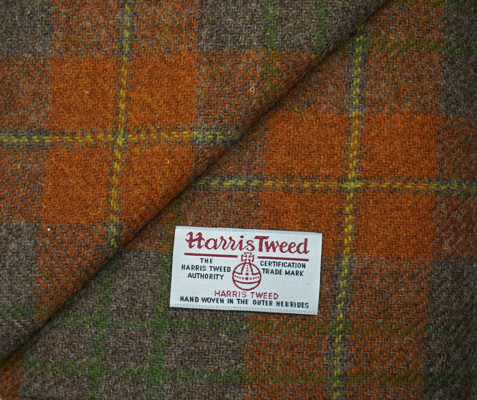 Harris Tweed Fabric 100% wool Craft Material 50cm x 50cm - various ...