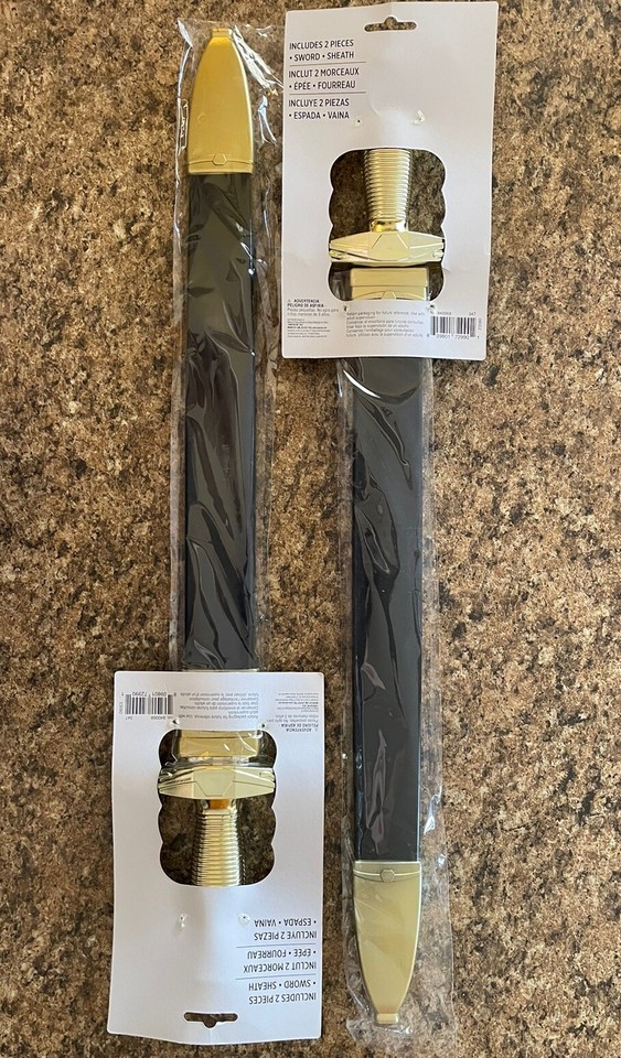 Plastic HERO SWORDS (2) for Youth, Adult Costumes, NEW in Package | eBay