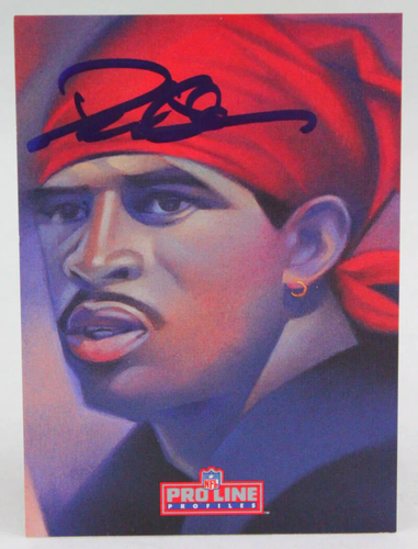 1992 Proline Profiles #5 Deion Sanders Atlanta Falcons Autograph ...