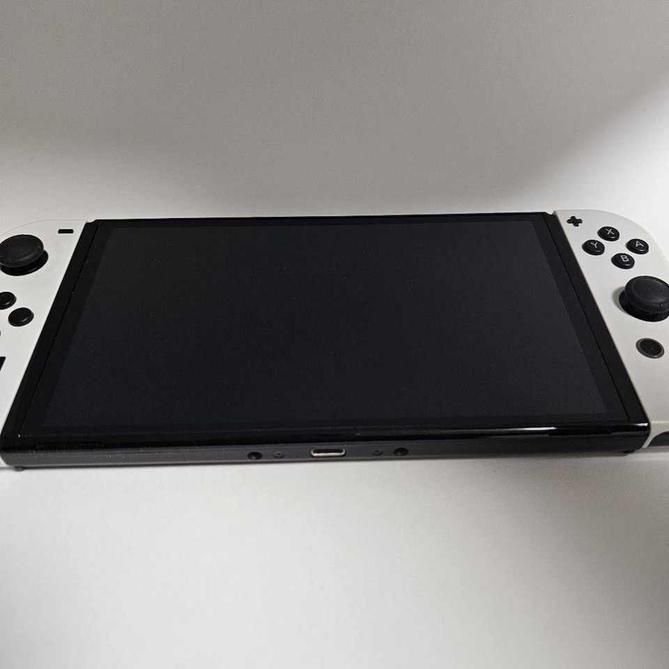 Nintendo Switch OLED Console Tablet Joy-Con White Only Very good Used ...