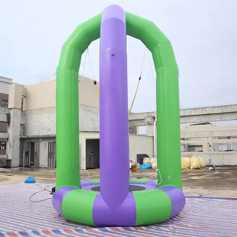 Inflatable Bungee Jump Game Airtight Bounce Jumping Trampoline For Kids ...