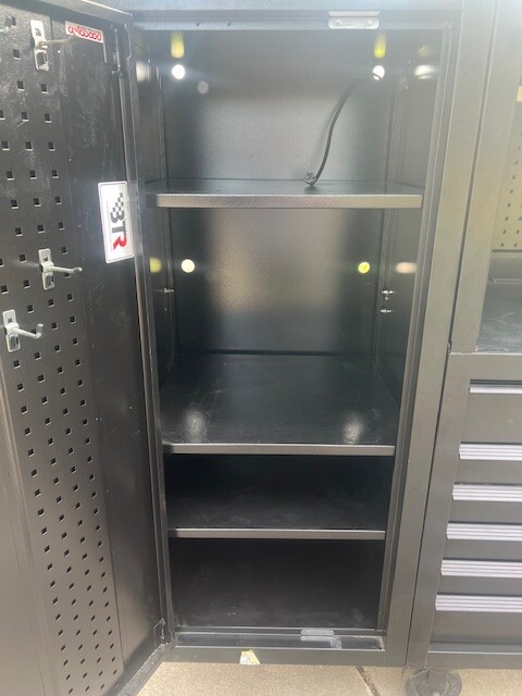 Cornwell 76 ProSeries Matte Black with hutch, locker, and keyless locks ...