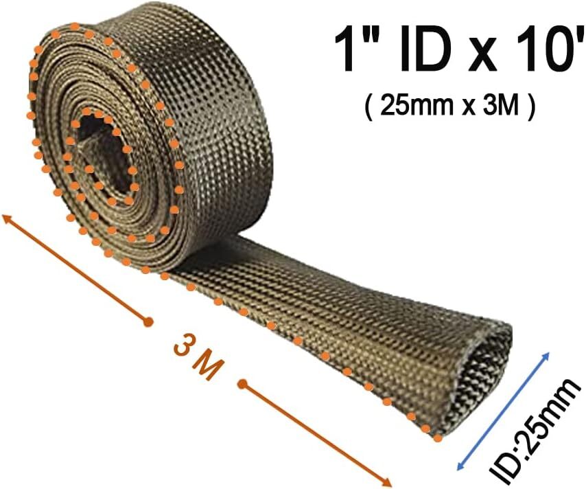 3/5" 1/2" 1" 3/4" Spark Plug Wire Heat Wrap Shield Sleeve Adjustable ...