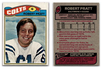 1977 Topps #456 Robert Pratt RC EXMT/NM - Baltimore Colts | eBay