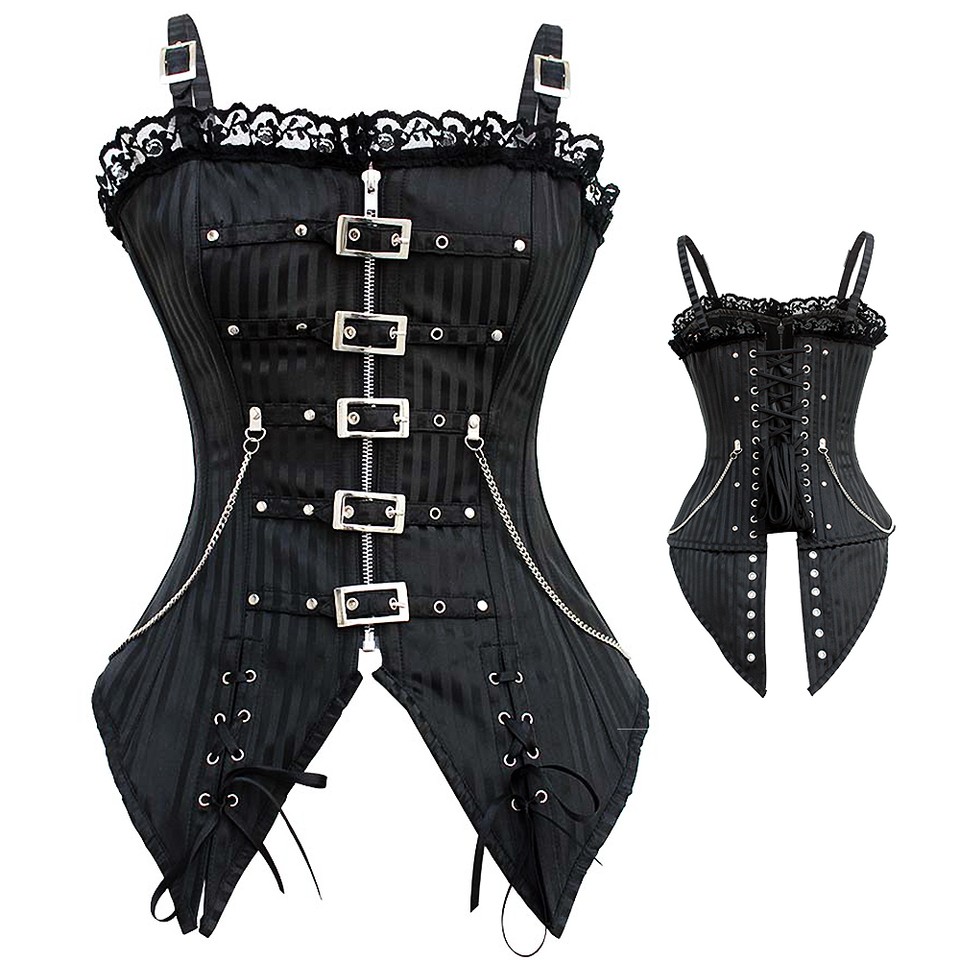 UK Basques and Corsets Burlesque Lingerie Waist Training Corset Top ...