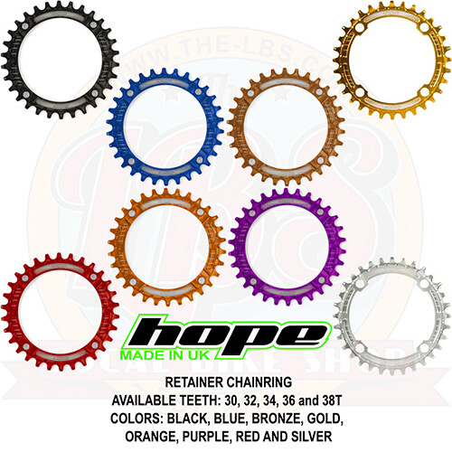 Hope Retainer Ring Chainring 104 PCD - All Colors and Sizes - Brand New ...