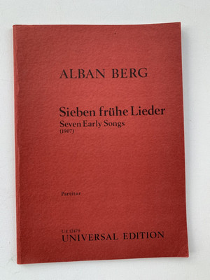 Noten. Berg. Sieben frühe Lieder. Partitur. | eBay
