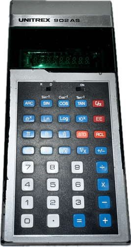 Vintage UNITREX 902 AS Calculator Missing Back Cover No Batteries | eBay