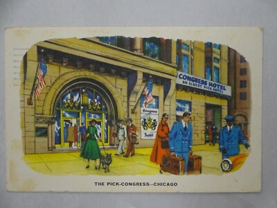 1959 Postcard Albert Pick Congress Hotel Chicago Charlene Shepard ...