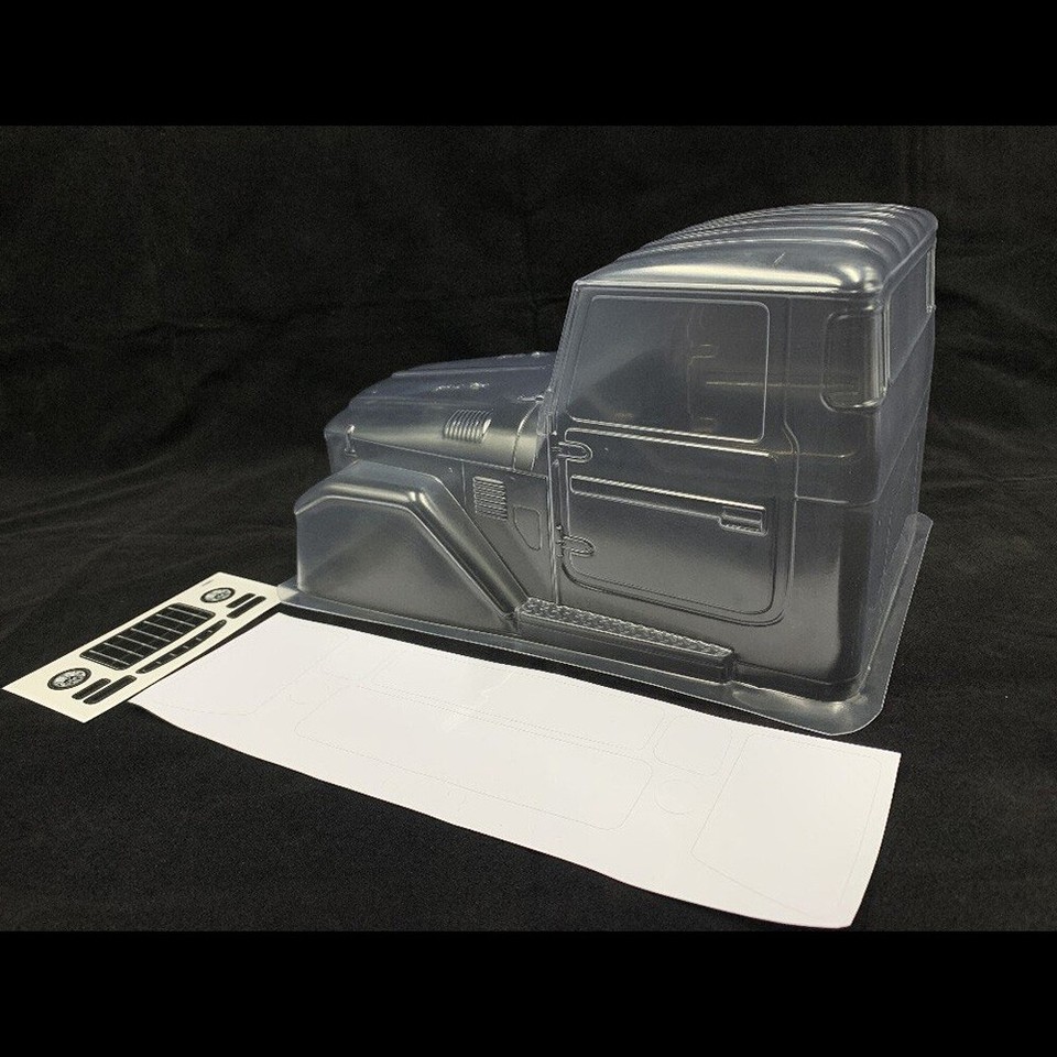 PC Clear Body for Toyota 1965 FJ40 Truck Cab Axial SCX10 II TRX4 1/10 ...