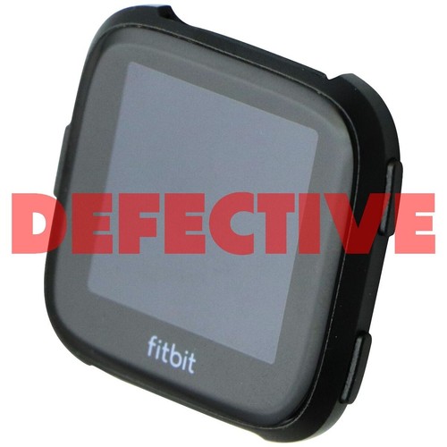 DEFECTIVE Fitbit Versa (1st Gen) Smart Watch - Black AL (FB505) / NO ...