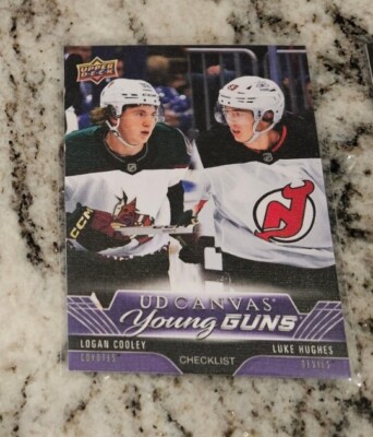 2023/24 UD SERIES 2 LOGAN COOLEY / LUKE HUGHES CANVAS YOUNG GUNS CHECKLIST | eBay