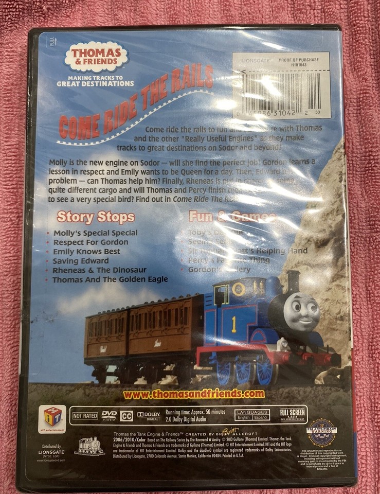Thomas the Tank Engine & Friends - Come Ride the Rails ( DVD) New ...
