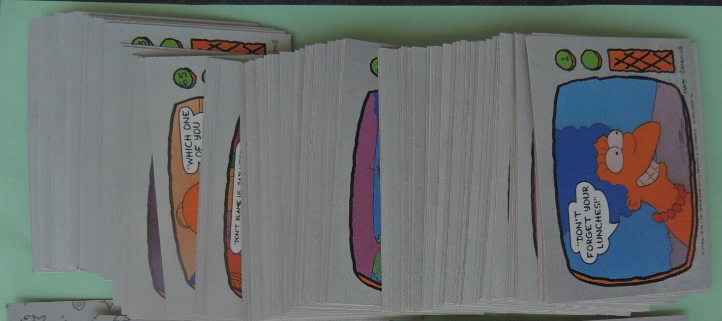SIMPSONS TRADING CARD SET OF 88 NON-SPORT TRADING CARDS 1990 TOPPS | eBay