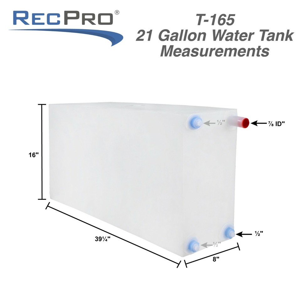RV Fresh Or Gray Water Holding Tank 21 Gallon 39" X 16" X 8" | eBay