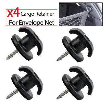 4Pcs/set Rear Trunk Boot Cargo Net Clips Ring Screws Envelope Net Tie ...