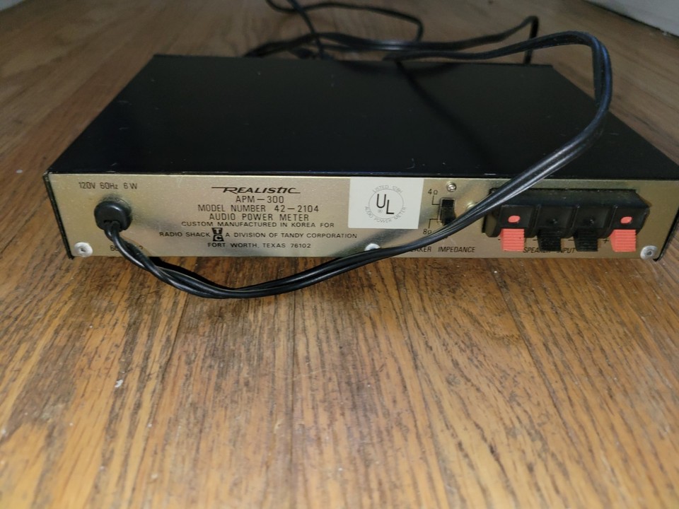 Vintage Realistic APM-300 Peak & RMS Audio Power Meter | eBay