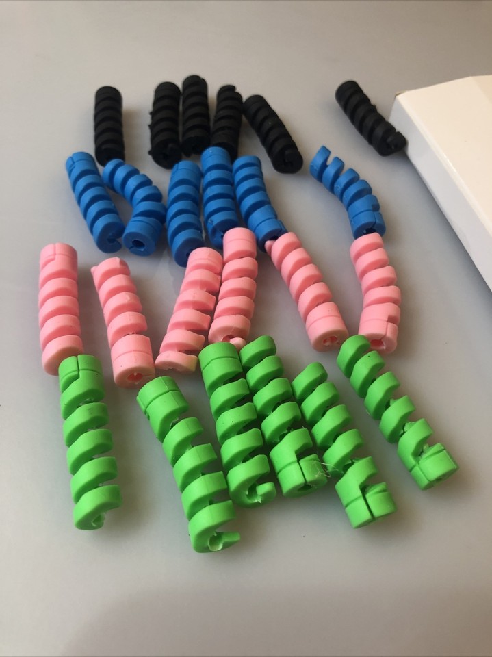 24PC Hair Coil Dreadlocks Braiding Beads Multi Color(Spring Braid) | eBay