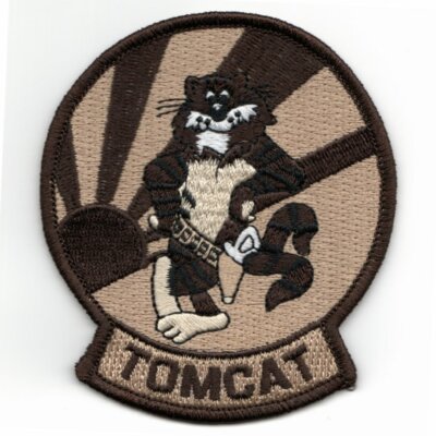 NAVY VF-154 TOMCAT FELIX BLACK KNIGHTS DESERT MILITARY EMBROIDERED ...