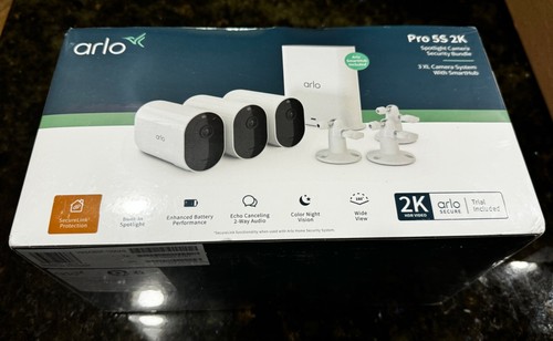 Arlo Pro 5s 2k XL 3-Camera System w/Hub and Mounts | eBay