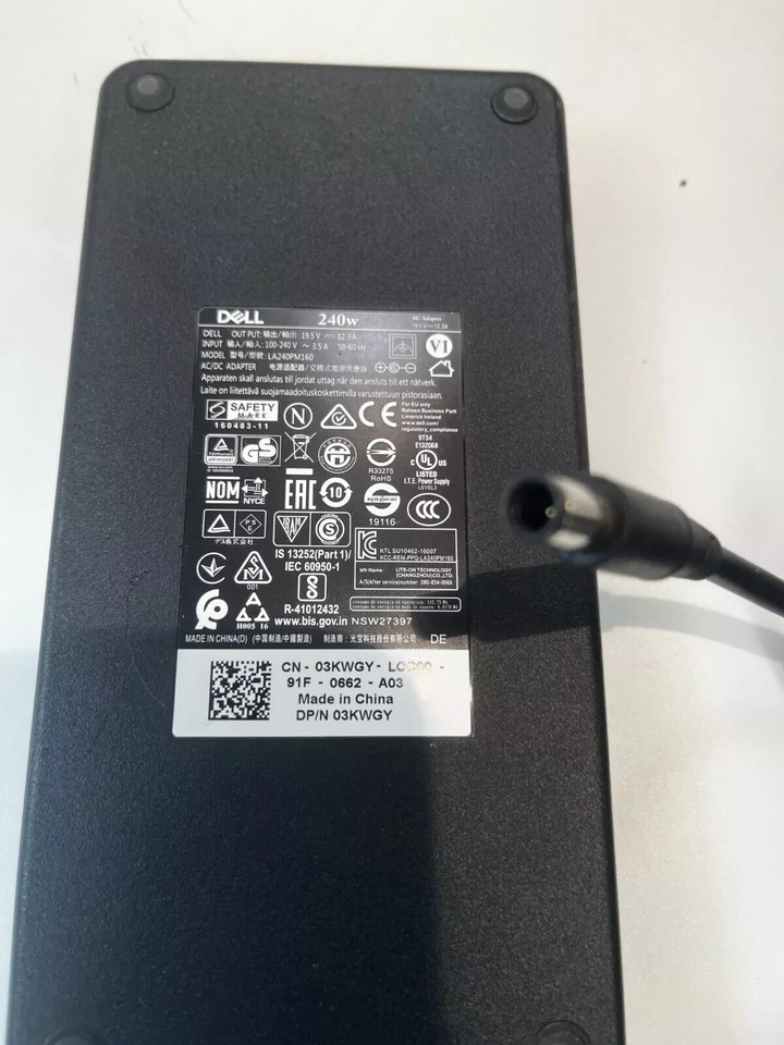 Genuine Dell Alienware Flextronics 240W 19.5V AC Adapter PA-9E 0FHMD4 ...
