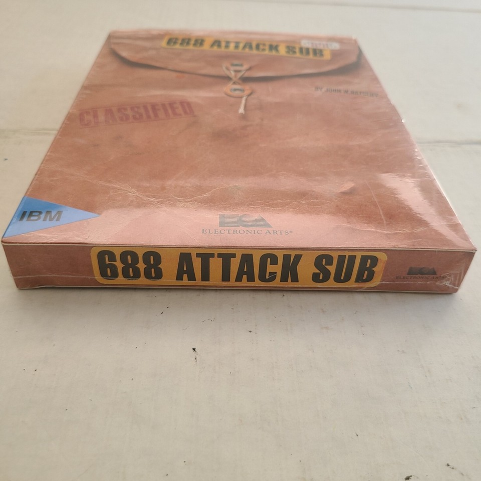 688 Attack Sub ECA Electronic Arts IBM PC Game Big Box | eBay