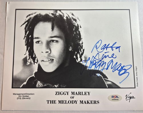 ZIGGY MARLEY SIGNED AUTOGRAPHED 8X10 PHOTO BOB MARLEY RARE THE WAILERS ...