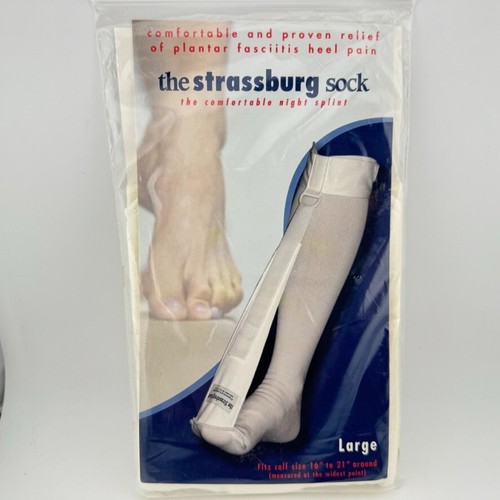 The Strassburg Sock Regular White Plantar Fasciitis Heel Pain Made USA ...