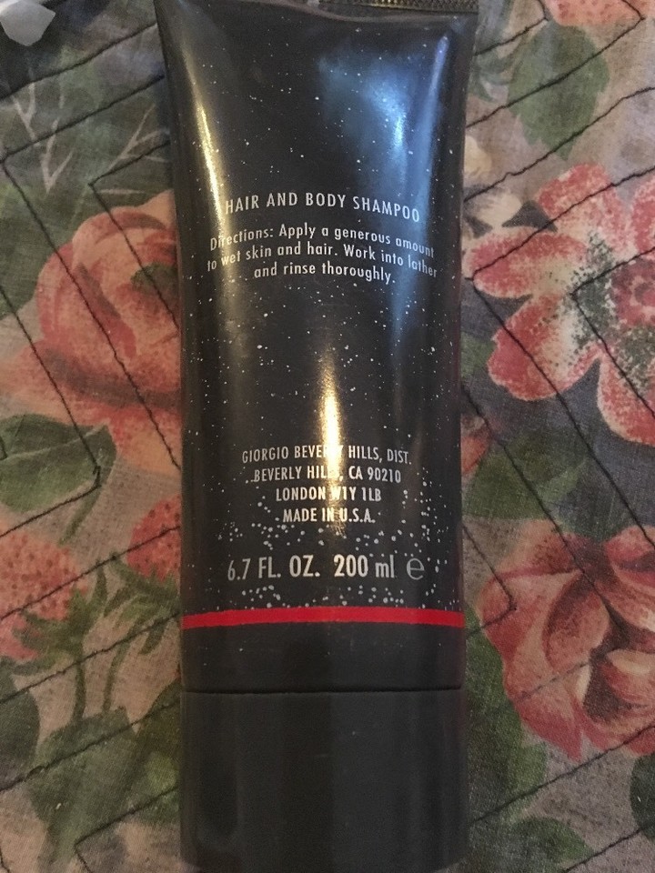 Giorgio Beverly Hills 'Red For Men' Hair and Body Shampoo 6.7oz/200ml ...