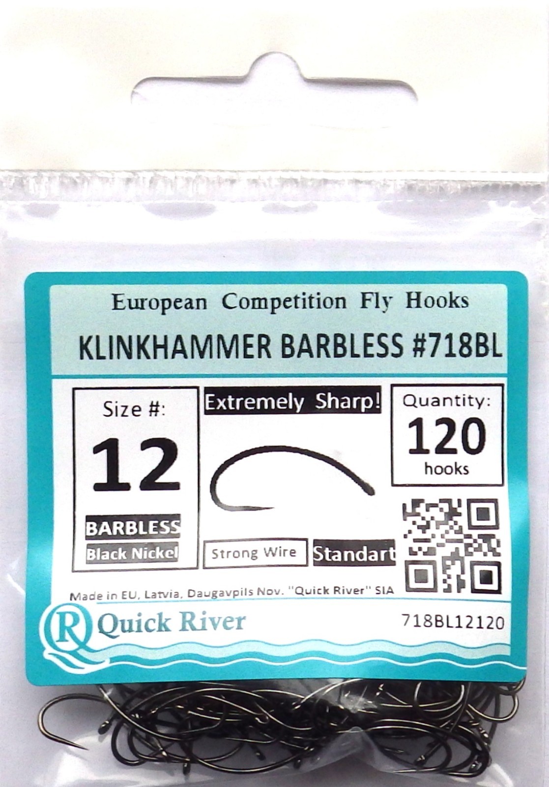 FLY HOOKS KLINKHAMMER BARBLESS #12 Fly Fishing Competition fly tying ...